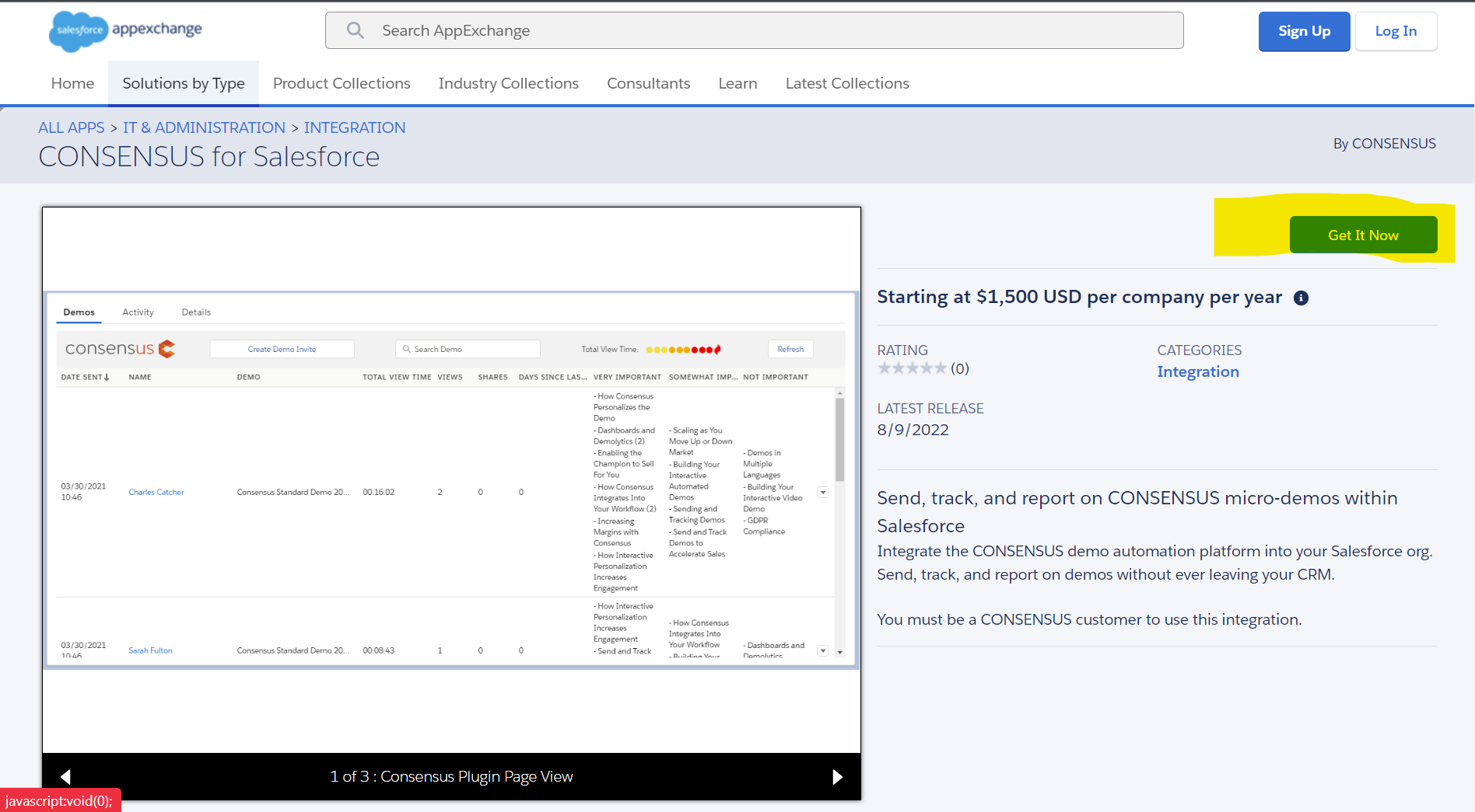 How to Update the Consensus Integration on the Salesforce AppExchange